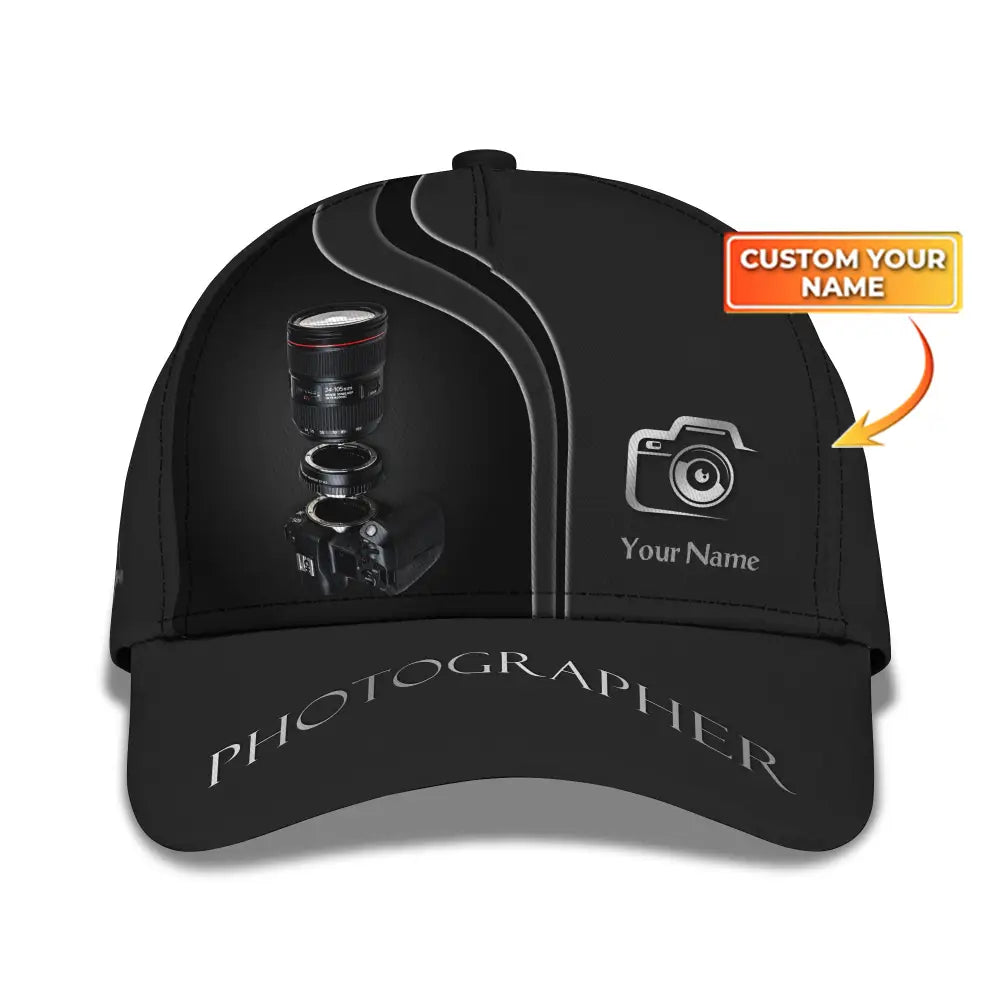 Photographer Classic Cap, Photographer Hat, Unisex Photographer Hat