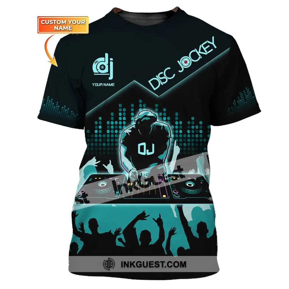 Unisex Shirt, Custom Name Disc Jockey T-Shirt, DJ Shirt, Gift For DJ