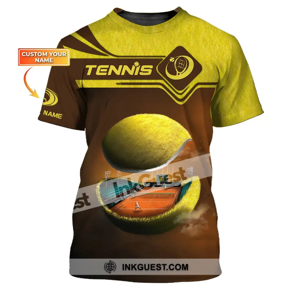 Unisex Shirt, Tennis Shirt, Tennis Ball T-Shirt, Tennis Lover Gift, Te