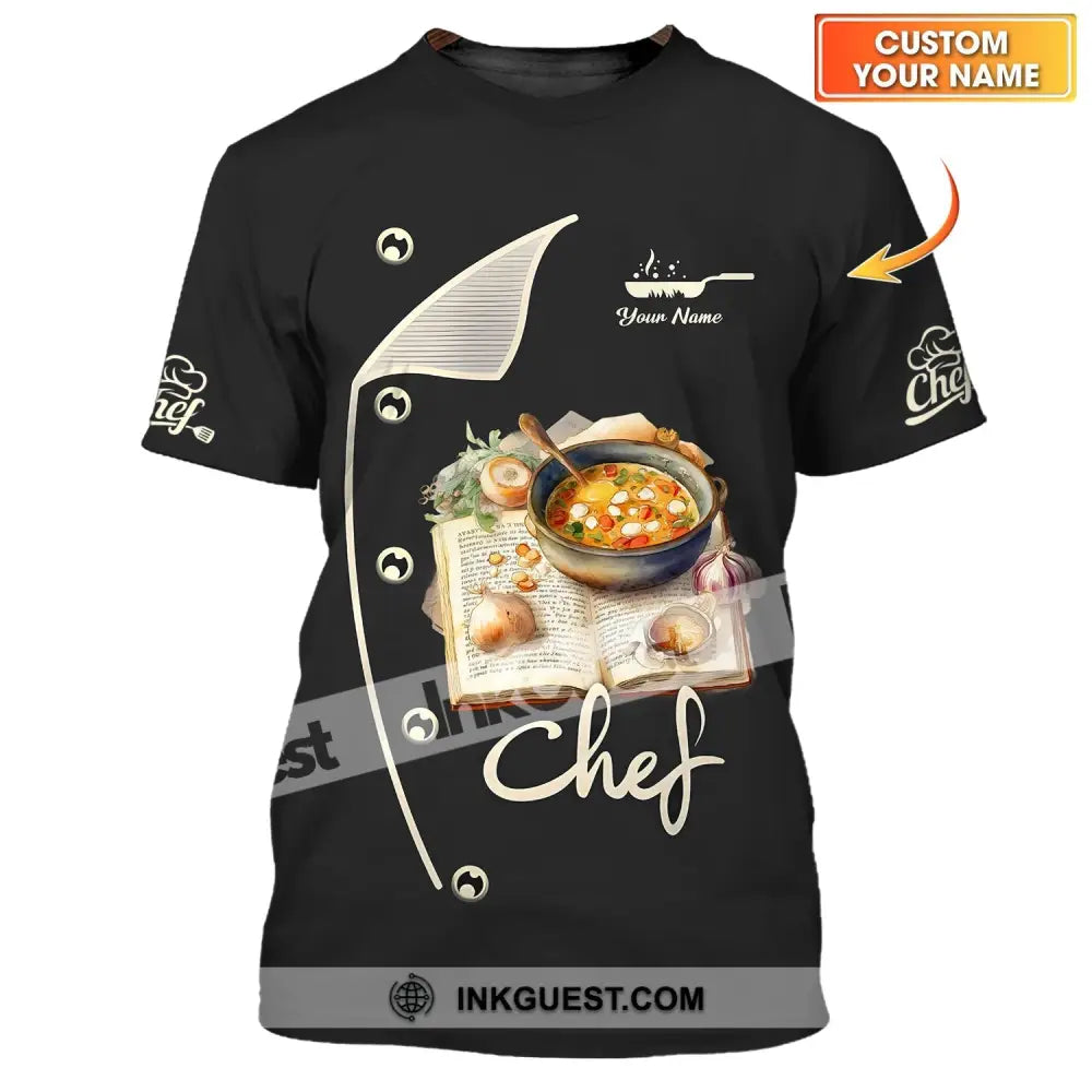Unisex Shirt - Custom Name Shirt For Chef - Cooking Recipe