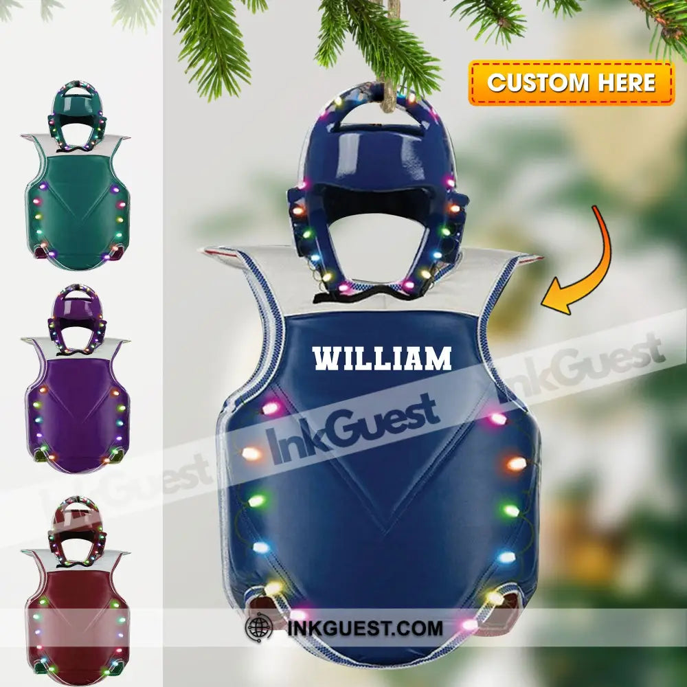 Custom Ornament, Martial Armor Vest Ornament, Christmas Decor