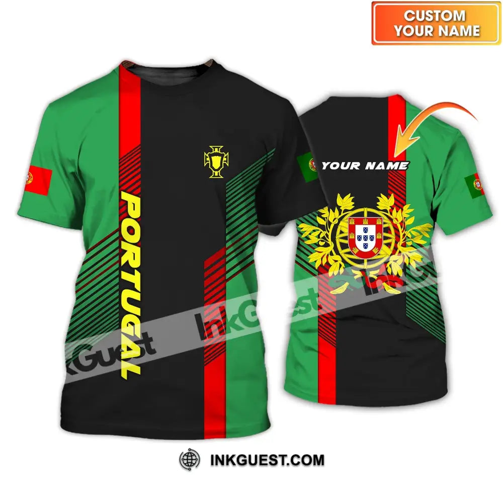 Unisex Shirt - Custom Portugal Name Shirt, Portugal Logo Shirt - Custo