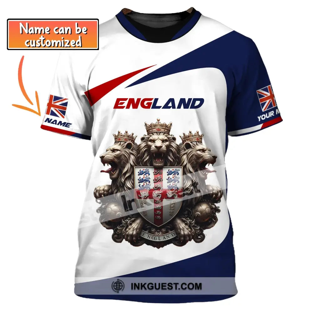 Unisex Shirt, Custom Name England T-Shirt, England Pride Shirt, Englan