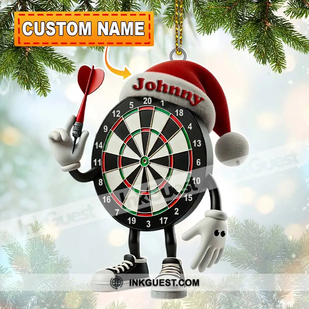 Darts Christmas Ornament, Personalized Ornament